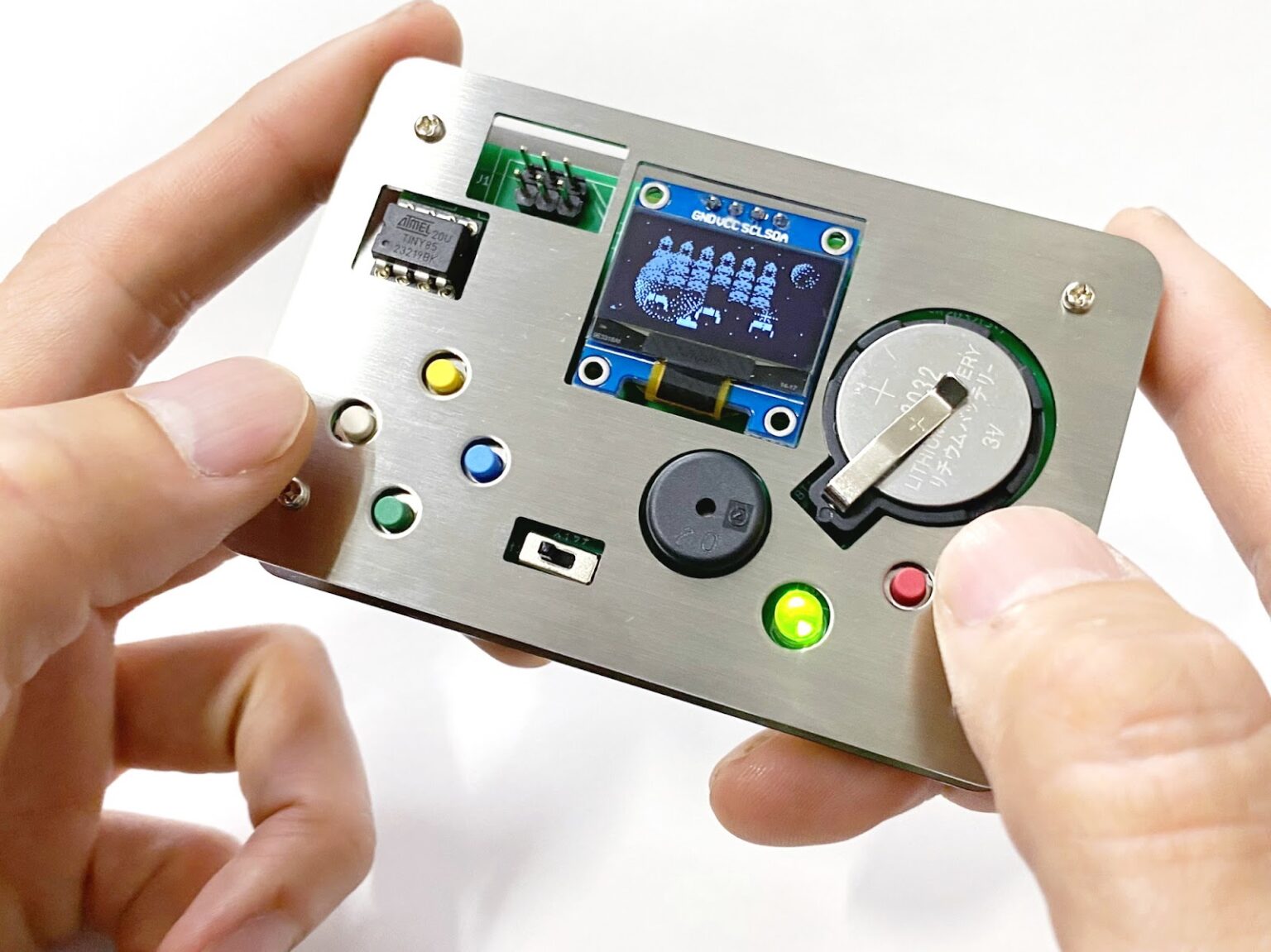 電子工作 はんだづけで手のひらサイズのゲーム機「TinyJoyPad」を作ろう | はんだパンダ