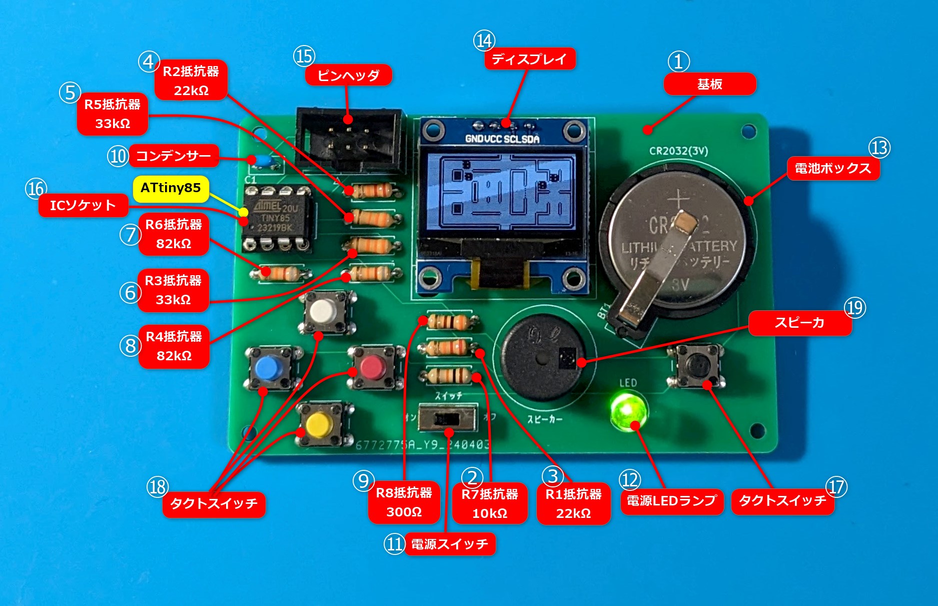 電子工作 はんだづけで手のひらサイズのゲーム機「TinyJoyPad」を作ろう | はんだパンダ